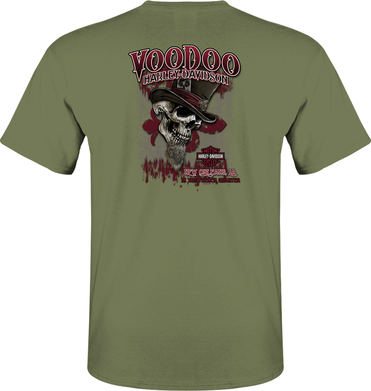 Voodoo Harley-Davidson Men's Façade Short Sleeve T-Shirt