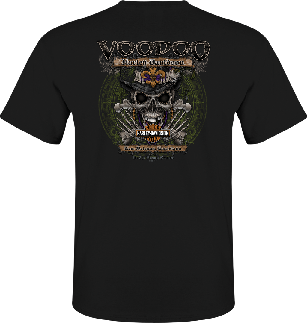 Men's Short Sleeve Shirts with Pocket — Voodoo Harley-Davidson