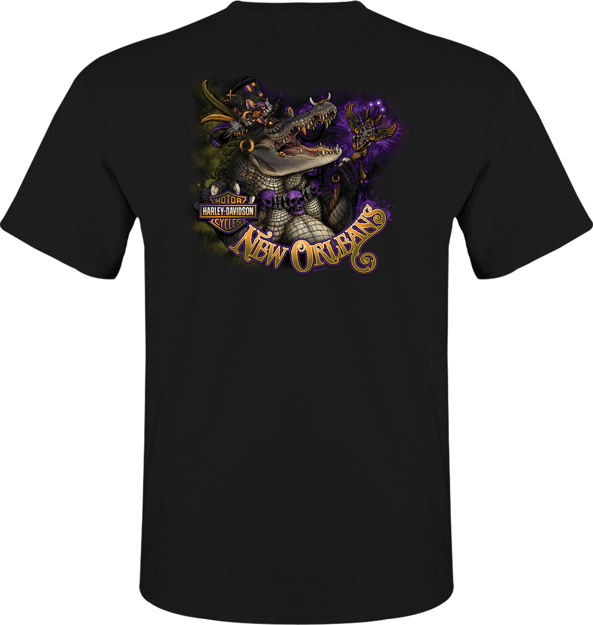 Voodoo Gator Men's Short Sleeve T-Shirt — Voodoo Harley-Davidson